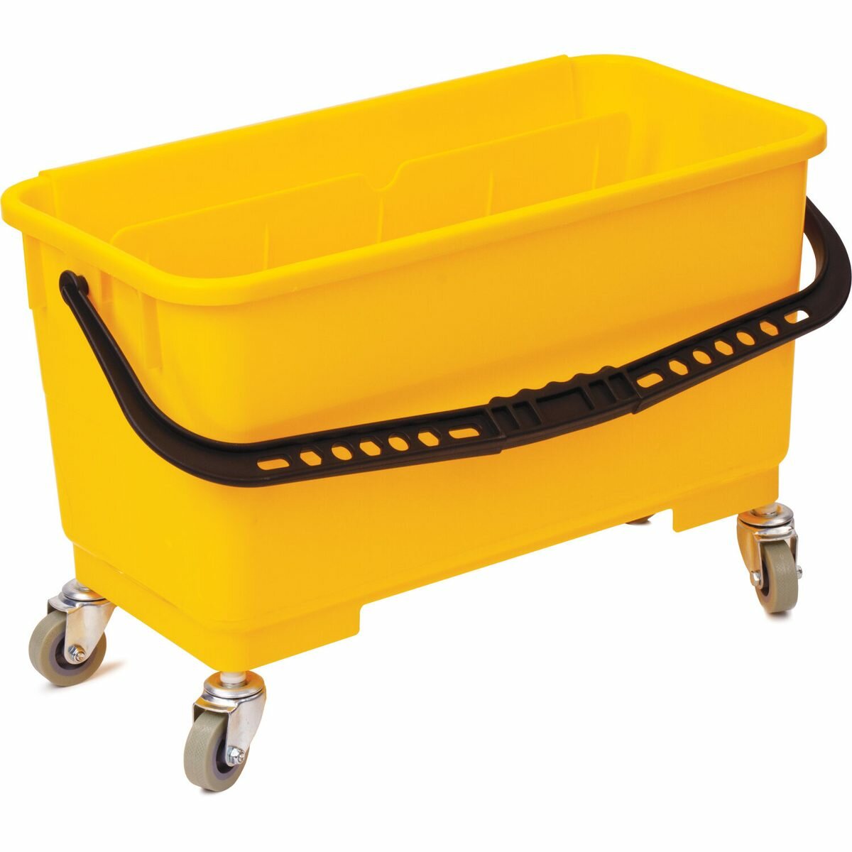 Ведро-тележка 24л Лайма Professional, на колесах, прямоугольное, отжим для окномоек (606662)