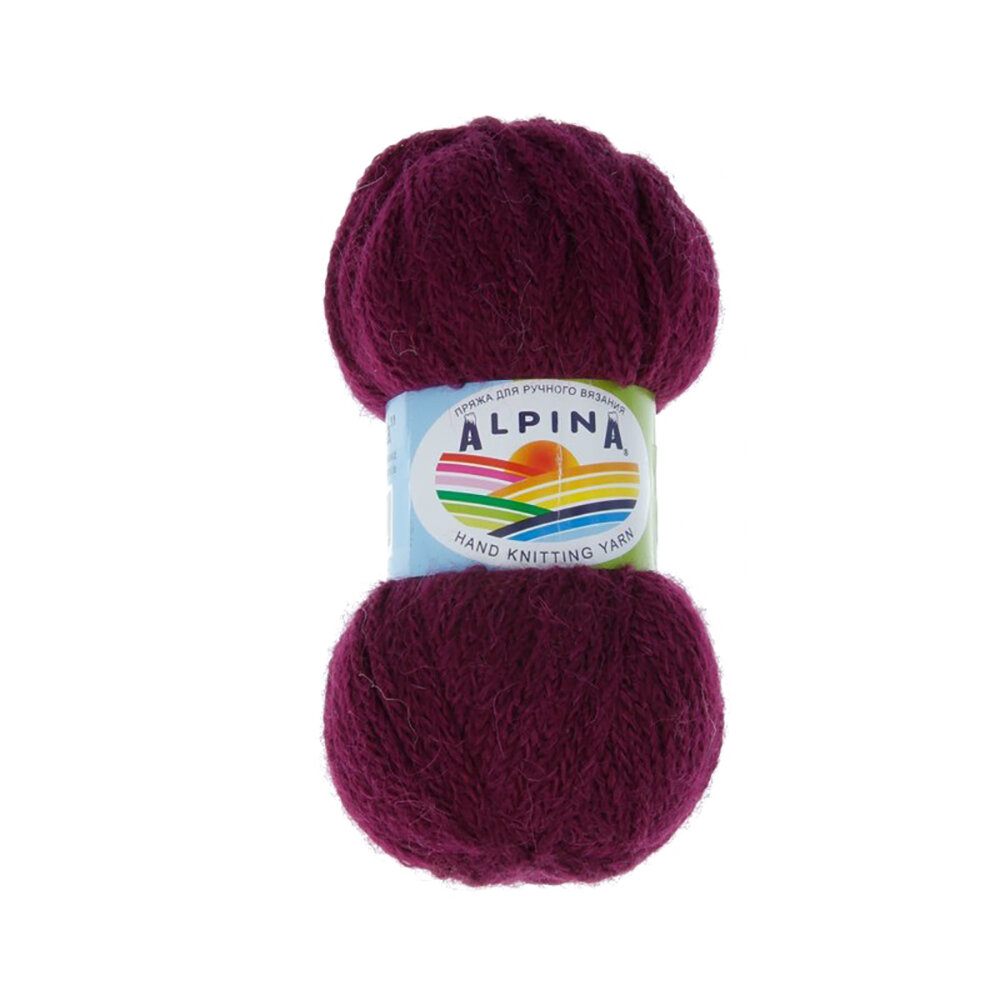 Пряжа ALPINA "ALPACA TRENZA" 90% альпака, 10% полиамид 50 г 150 м №18 т. лиловый