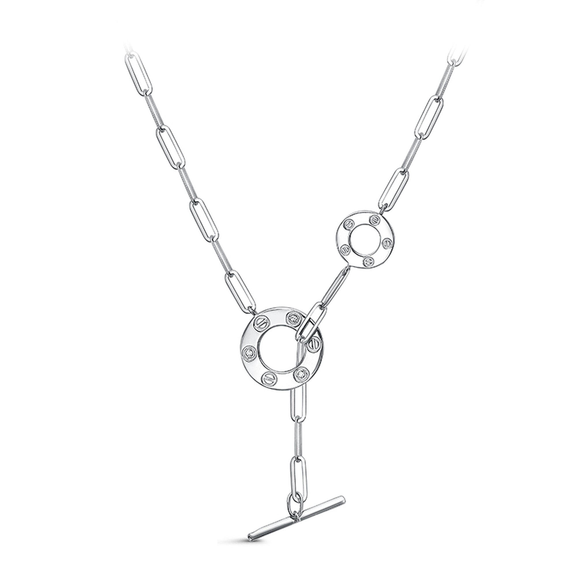 Колье, серебро, 925 проба, родирование, фианит