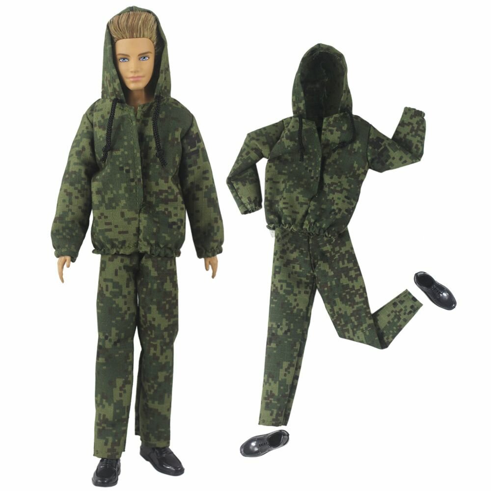 1/6Комплект камуфляжной одежды для куклы Кена