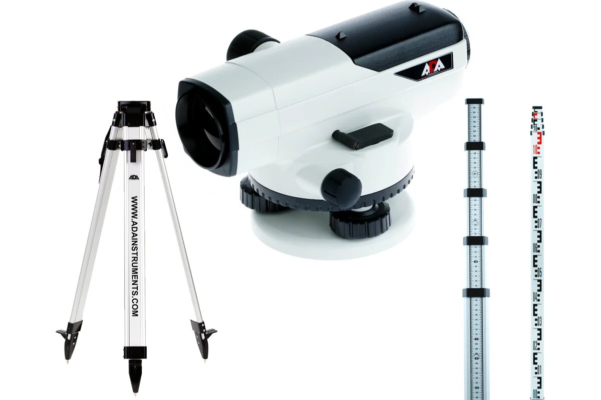 Комплект оптический нивелир ADA PROF X32 + рейка ADA STAFF 5 + штатив ADA Light А00119_К2