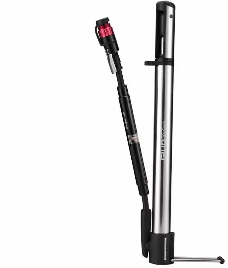 Велосипедный насос Giyo GM-741 Алюминиевый корпус, головка Clever Valve со шлангом. 140PSI