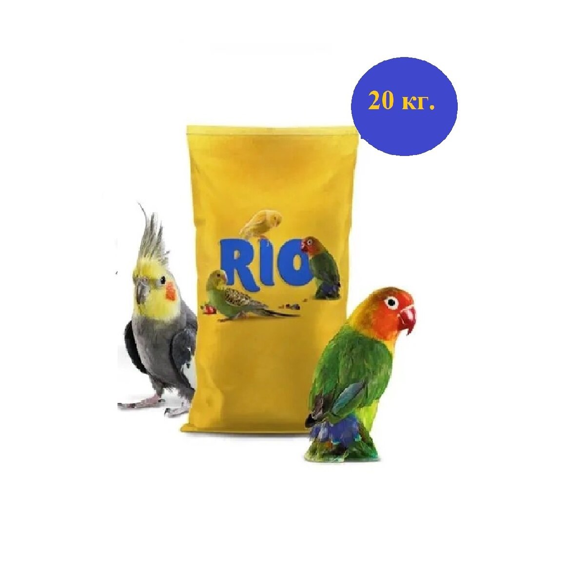 RIO Корм для средних попугаев основной 20кг