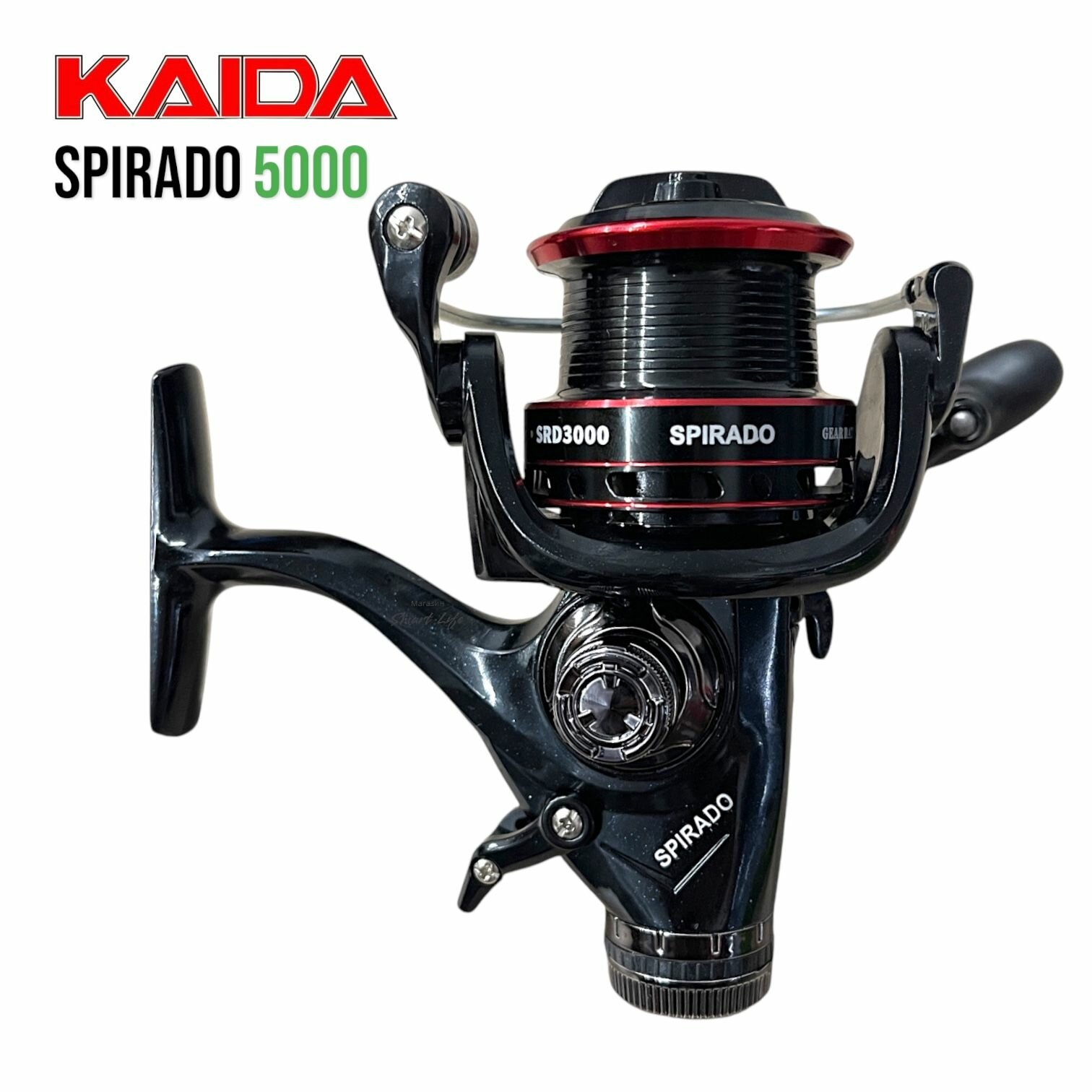 Катушка для рыбалки с байтранером KAIDA Spirado 5000 6+1, кайда на фидер, донку, на леща, карася, плотву