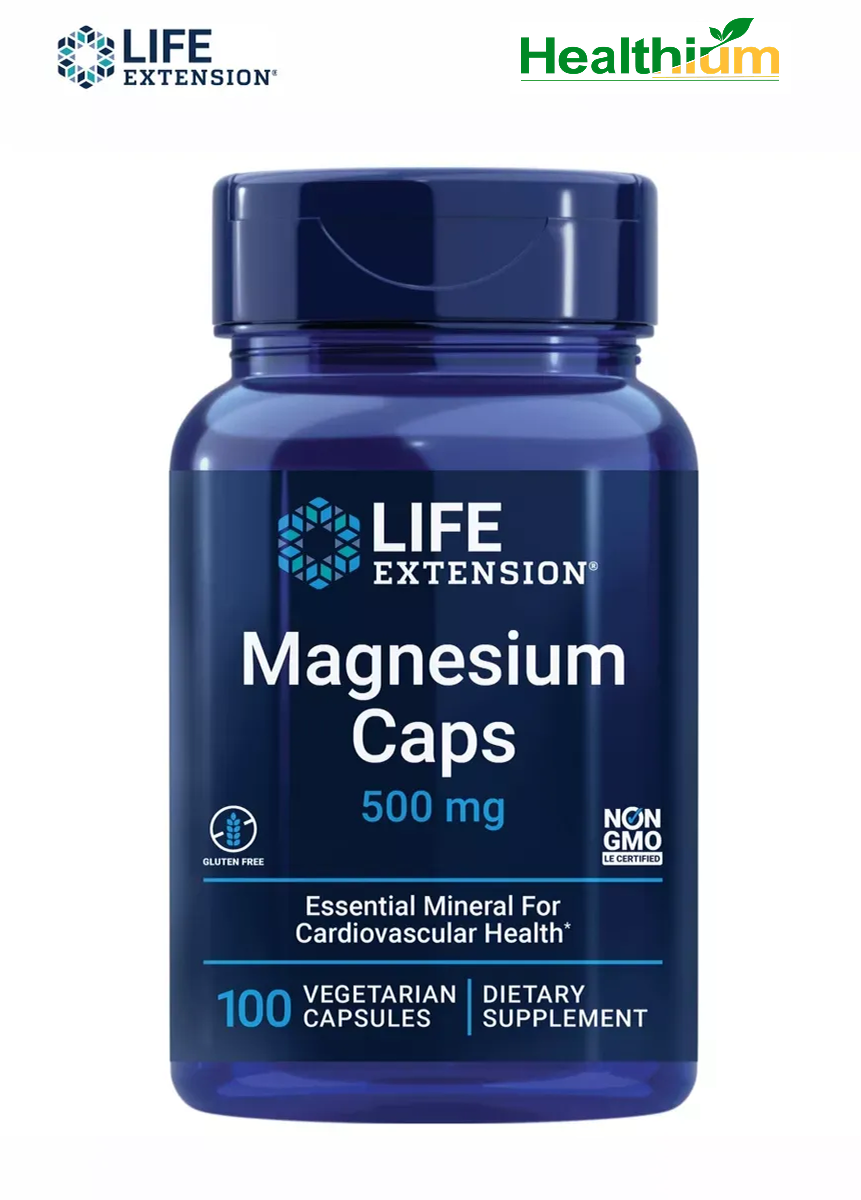 Life Extension Magnesium Caps 500мг 100 капсул Лайф Экстеншн Магний 500 мг