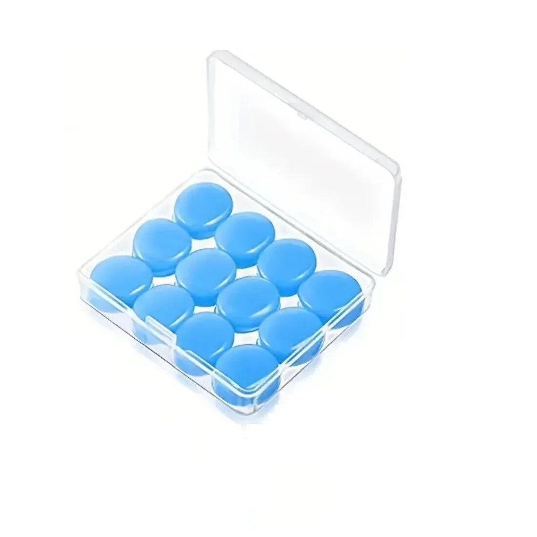 Силиконовые беруши для сна 12 шт. 12pcs blue