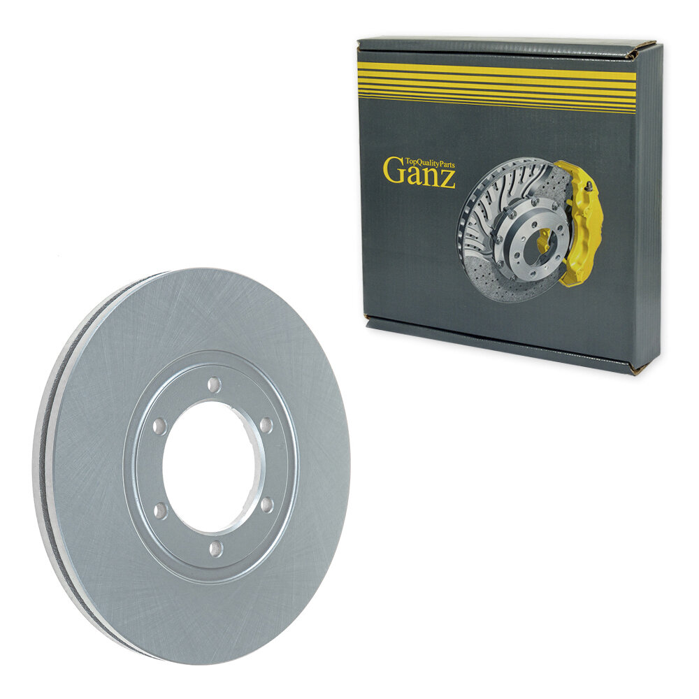 Диск тормозной GANZ передний с покрытием KIA Bongo II 2003 / Vent D=261mm Арт: GIJ06279