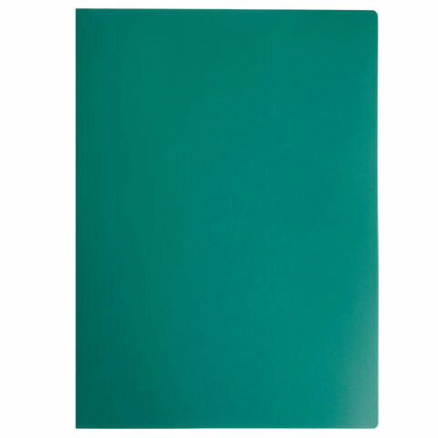 Папка на 2 кольцах Staff 40 мм, зеленая, до 300 листов, 0,5 мм (225723)