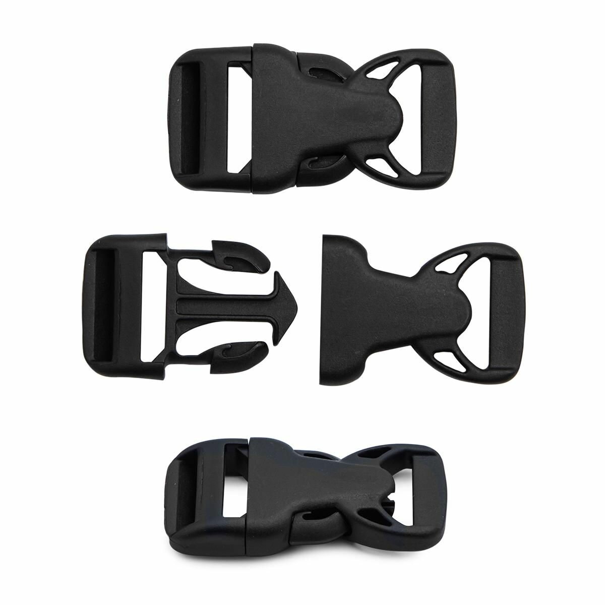 Фастексы айрис Пластик, черные, 20 мм, НФ-20, 50 шт