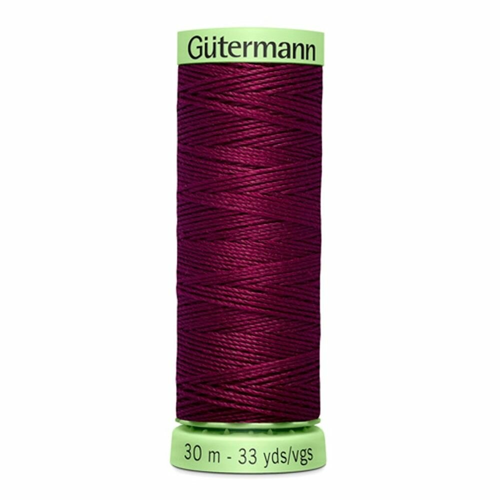 Декоративная нить Gutermann 30/30 м для отстрочки, 100% полиэстер, цвет 108 слива, 5 шт (3)