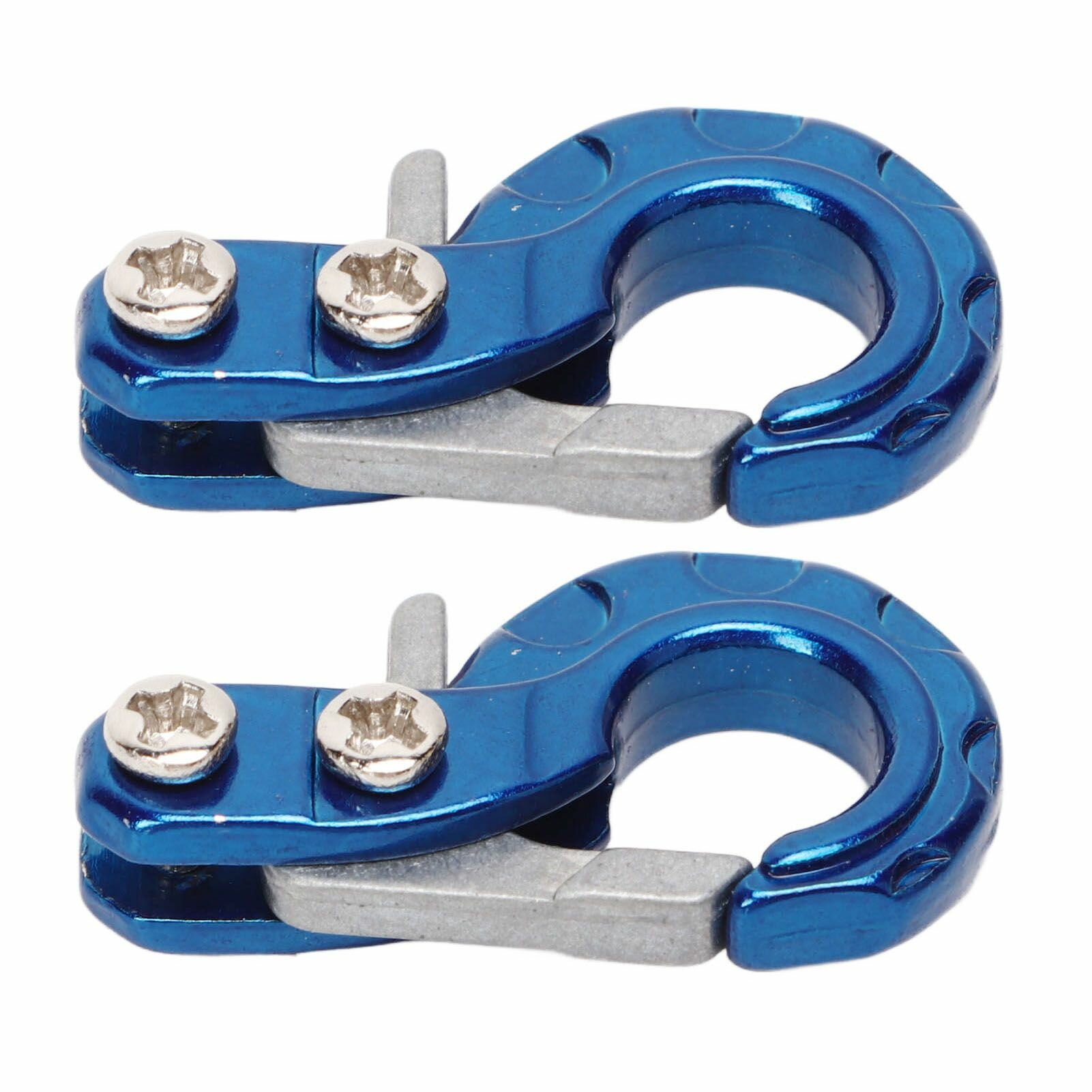 2шт крючки для лебедки прицепа из алюминиевого сплава гоночный тяговый крюк для 1/10 RC альпинистского автомобиля синий