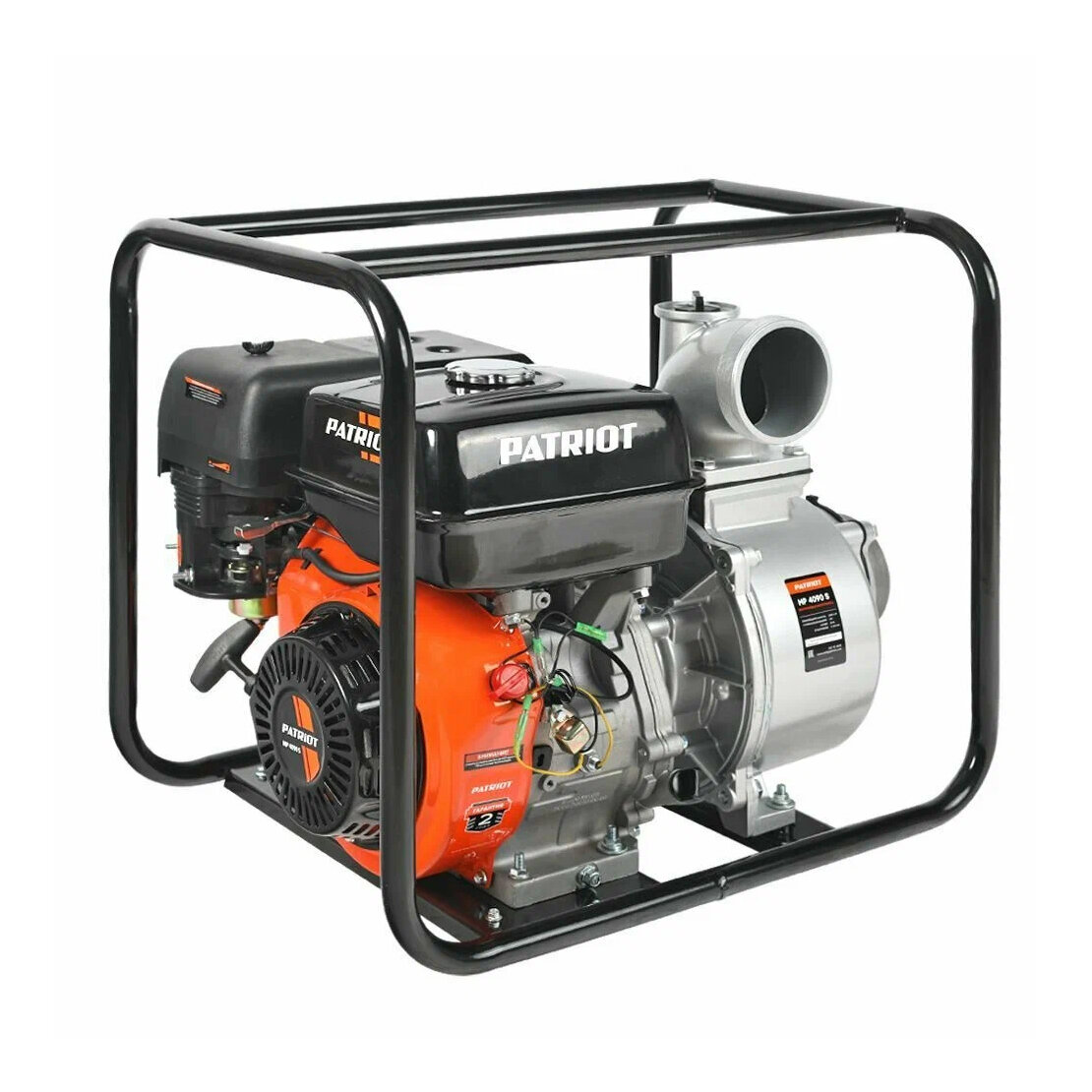 Мотопомпа бензиновая PATRIOT MP 4090 S, 1500 л/мин, оранжевый