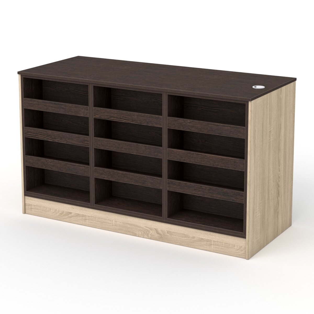 Кассовый стол "ривьера" №2Г, Дуб Сонома + Дуб Венге. Производитель товара - компания Westcom.