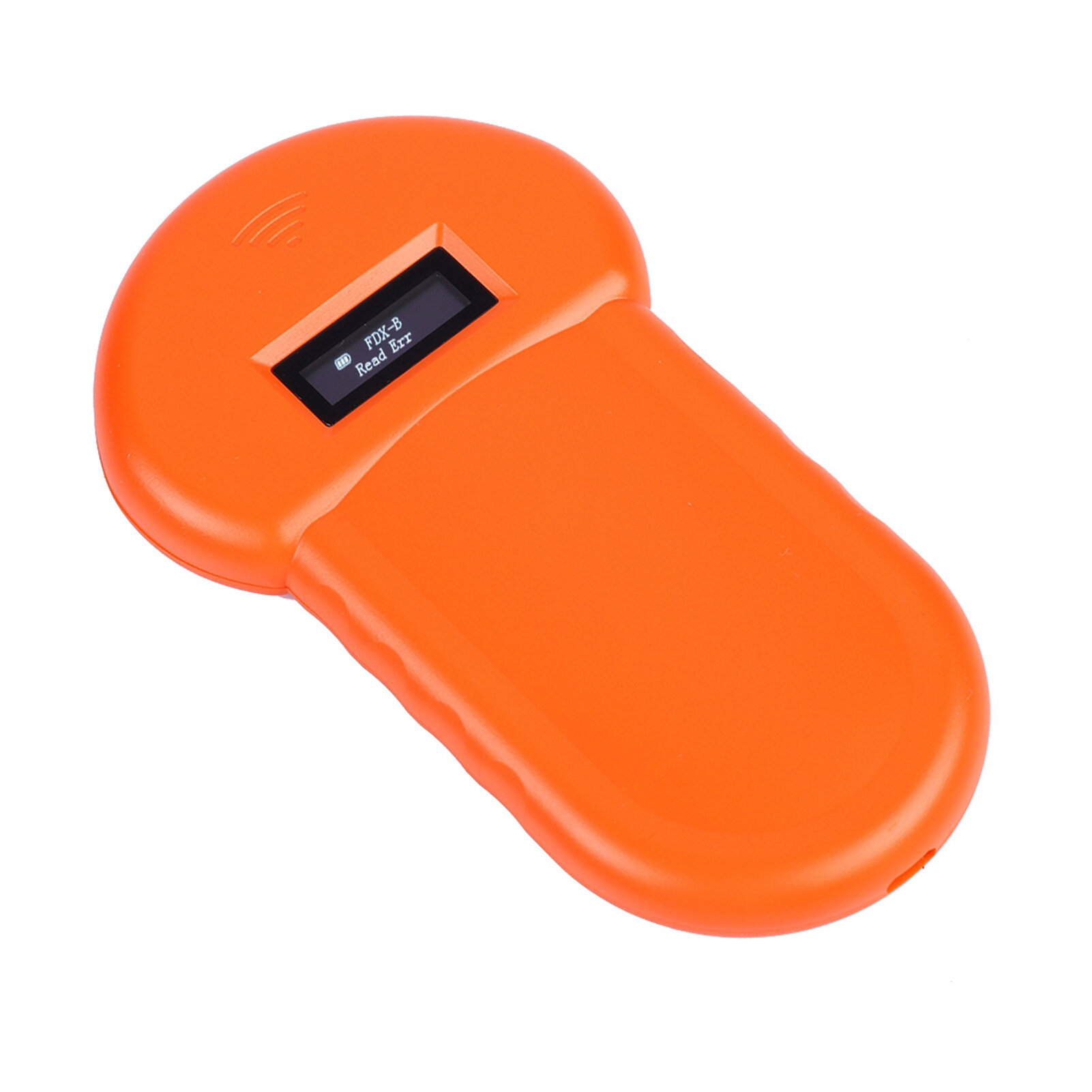 Считыватель чипов животных RFID с LCD-дисплеем 134.2Khz ISO ID для собак, ручной сканер для домашних животных, оранжевый, 13.0*7.5*1.5cm, рабочая частота 134.2Khz, стандарт чтения ISO11784/5 FDX-B, время непрерывной работы 3.5 часа, зарядка USB, емкость