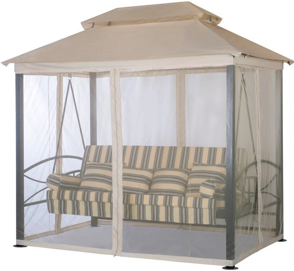 Беседка-качели Удачная мебель "Амаре", каркас из металла, 177х60х243 см, 4 места