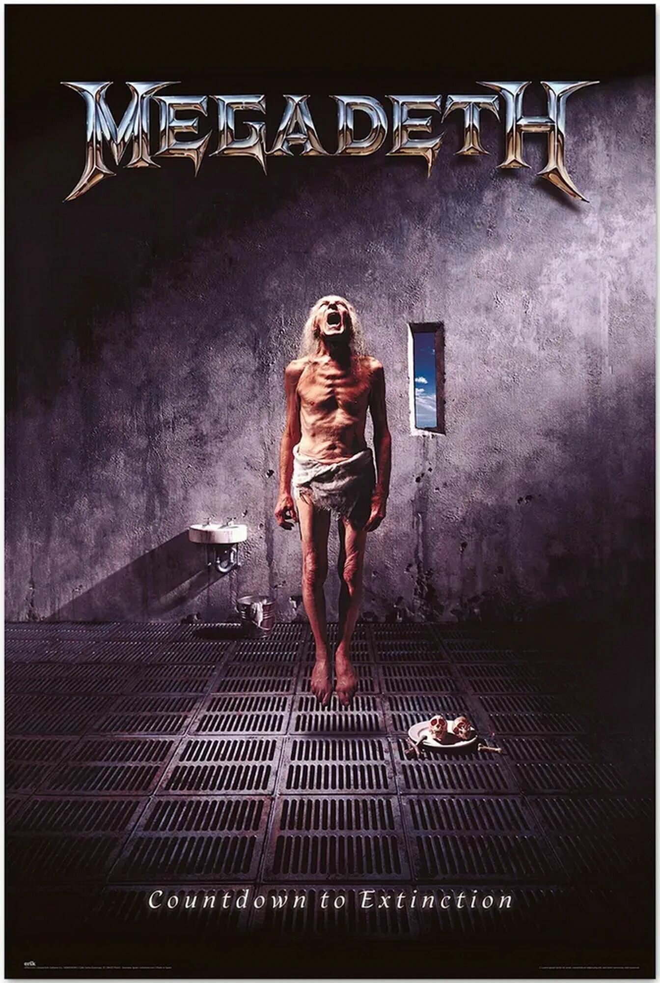 Плакат, постер Megadeth хэви/трэш-метал-группа на бумаге, размер 30х42см