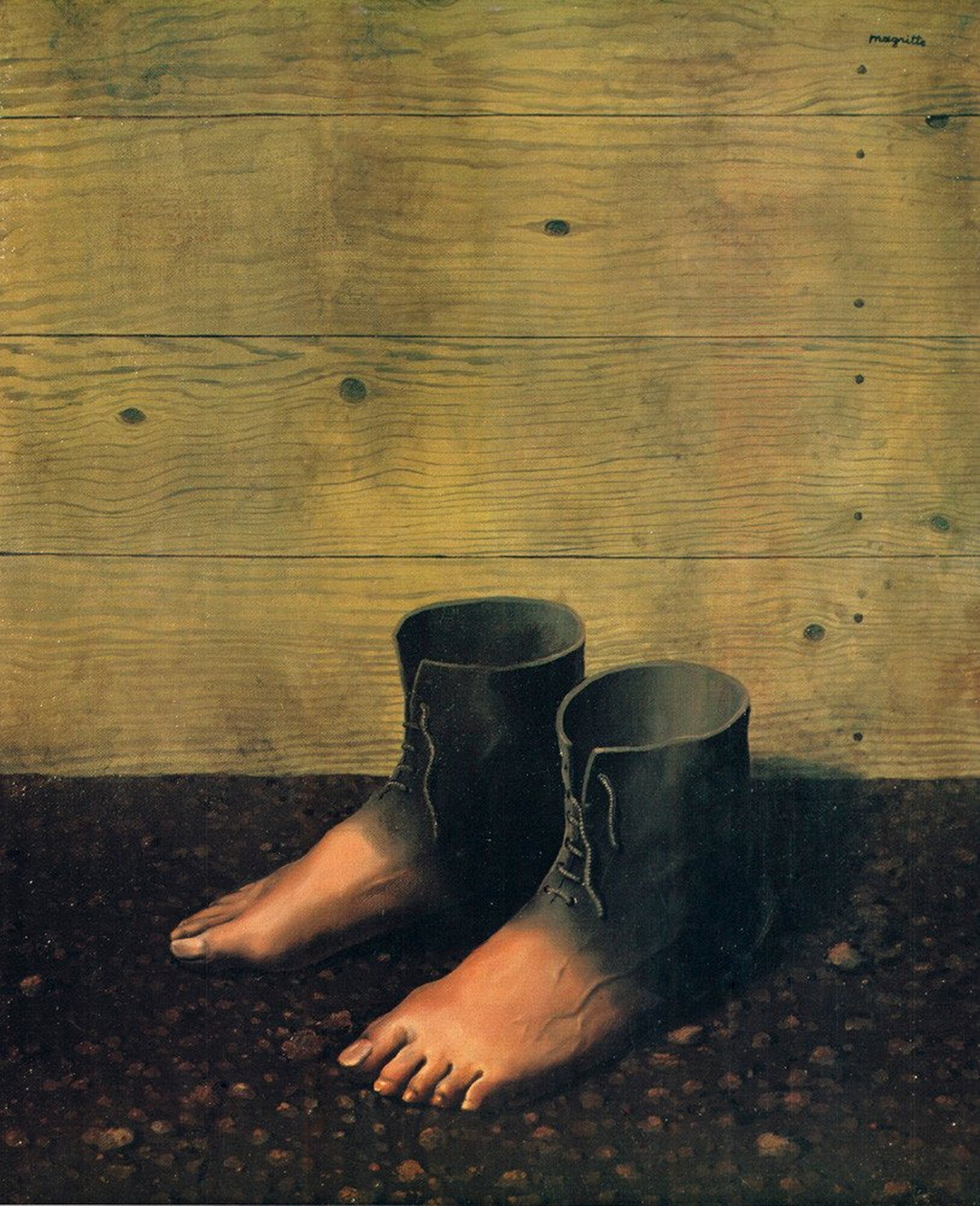 Плакат, постер Рене Магритт: сюрреалистические Красные модели на бумаге, размер 21х30см