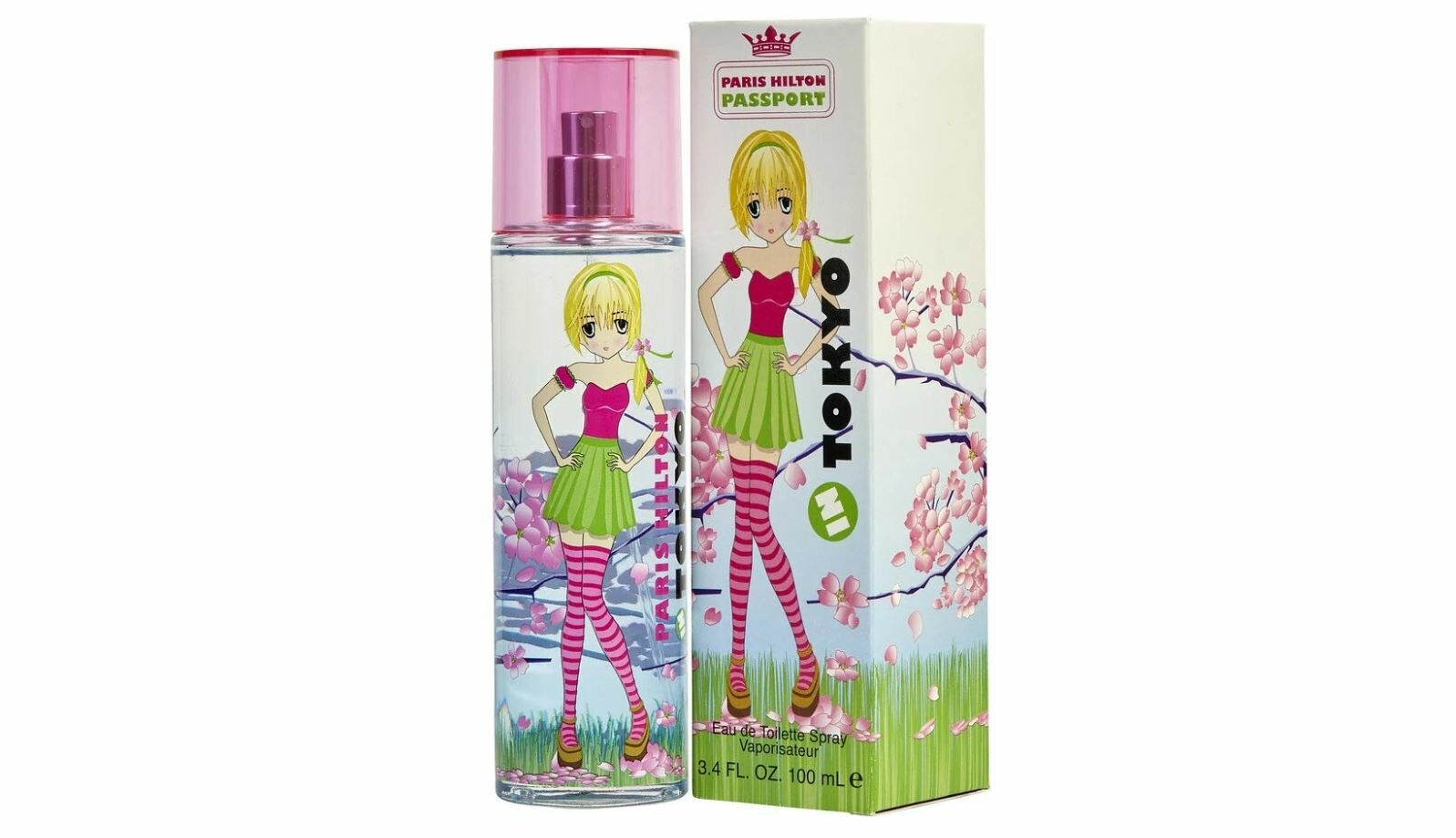 Парфюмерная вода Paris Hilton Passport Tokyo 100 мл, цветочные древесно-мускусные