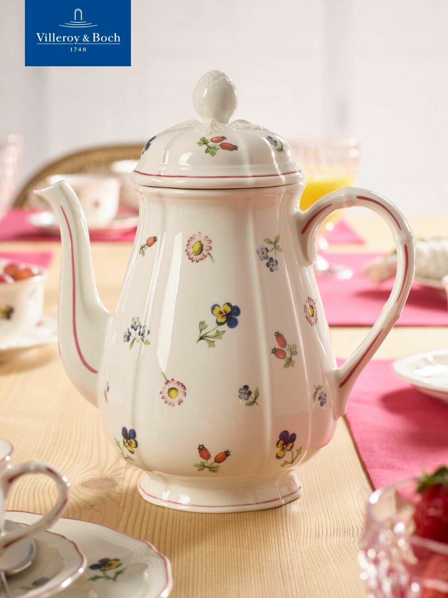 Кофейник на 6 персон 1250 мл, Petite Fleur, Villeroy & Boch, Премиум-Фарфор