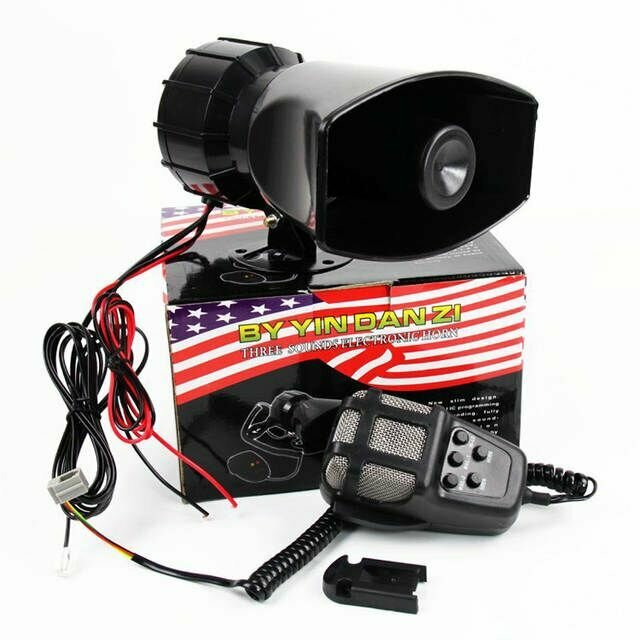 Сирена спецсигнал, с громкимворителем и пультом ДУ, 100 Ватт