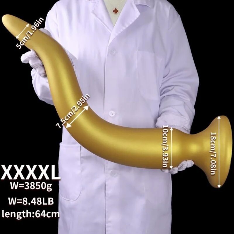 Длинная анальная пробка, огромный силиконовый анальный фаллоимитатор, массаж простаты, E-XXXXL