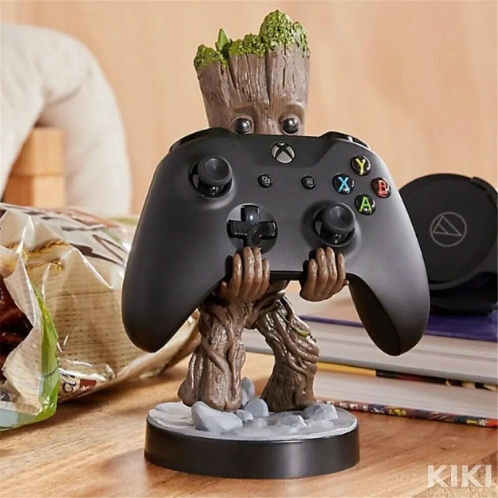 Фигурка - держатель для геймпада, смартфона Стоящий Groot ручка PS4/PS5