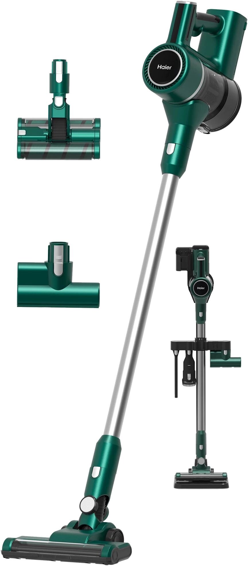 Пылесос Haier вертикальный для дома HVC400HE 400Вт зеленый