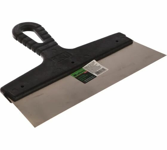 Фасадный шпатель СИБРТЕХ з нержавеющей стали,250 мм, пластмассовая ручка