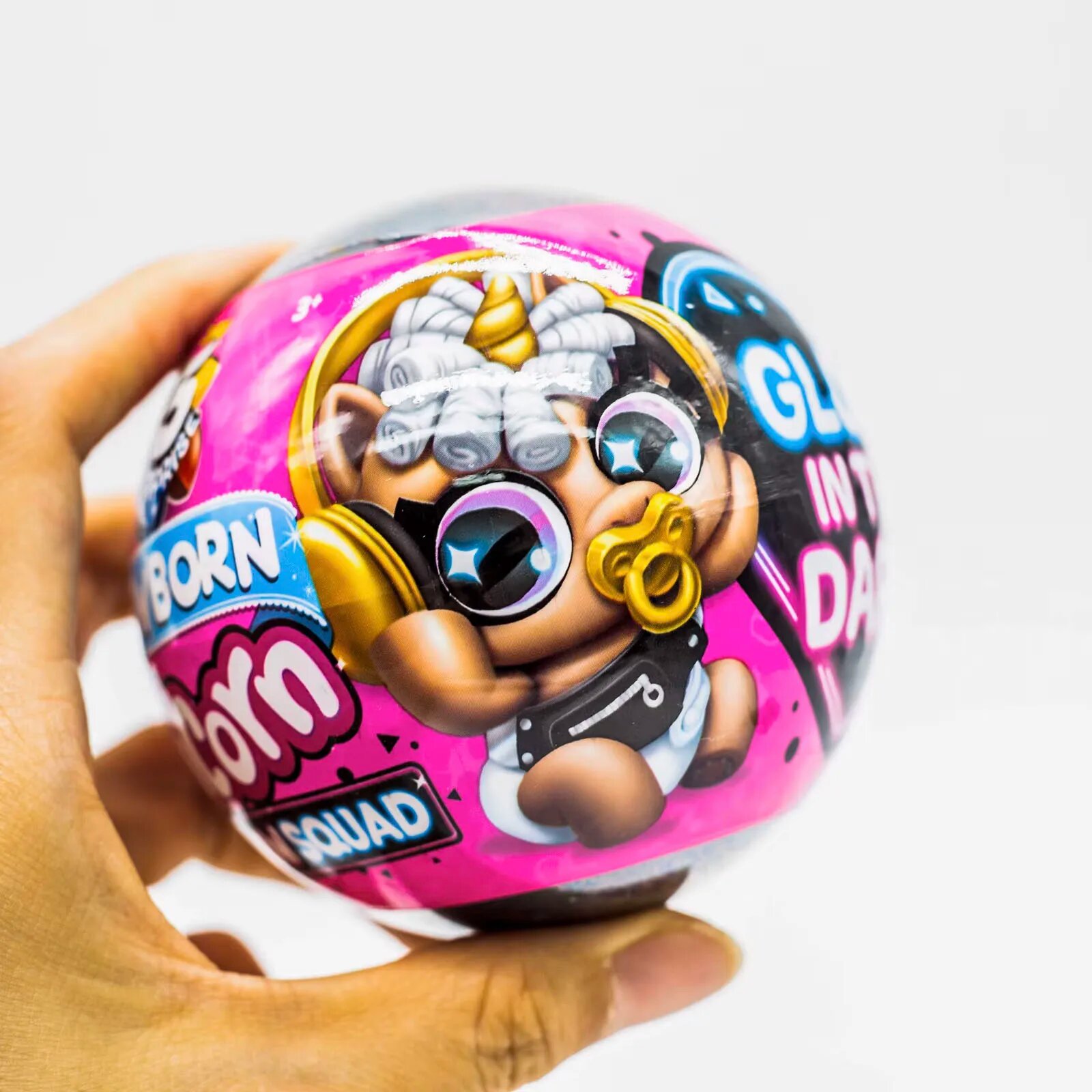 Bandai 5 Surprise Ball Мини-Бренды Супермаркет Розовый, Unicorn Grey 1xBall