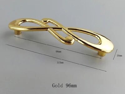 GUJINDA Ручки для шкафов золото chrome цинковый сплав Gold 96mm