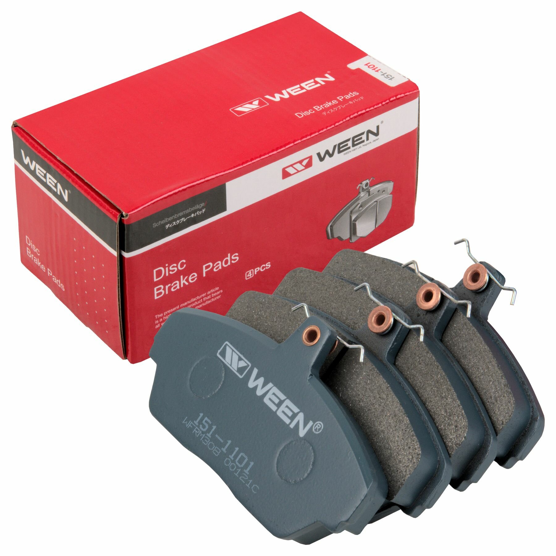 Тормозные колодки дисковые WEEN 151-1101