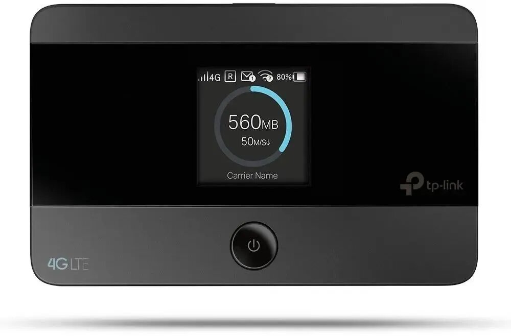 Wi-Fi роутер TP-LINK M7350, Wi-Fi 4, 2.4ГГц, черный