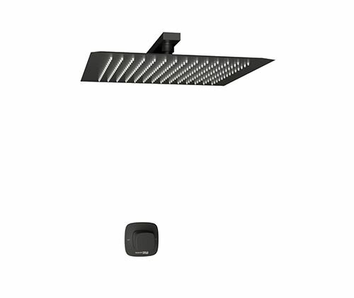 Встраиваемый комплект для душа с верхней душевой насадкой, WasserKRAFT, черный матовый A9151.219.162