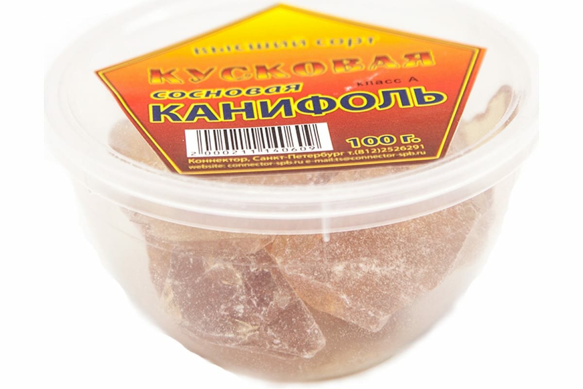 Канифоль в контейнере 100 г Connector KA-100 для пайки электроники и металлов