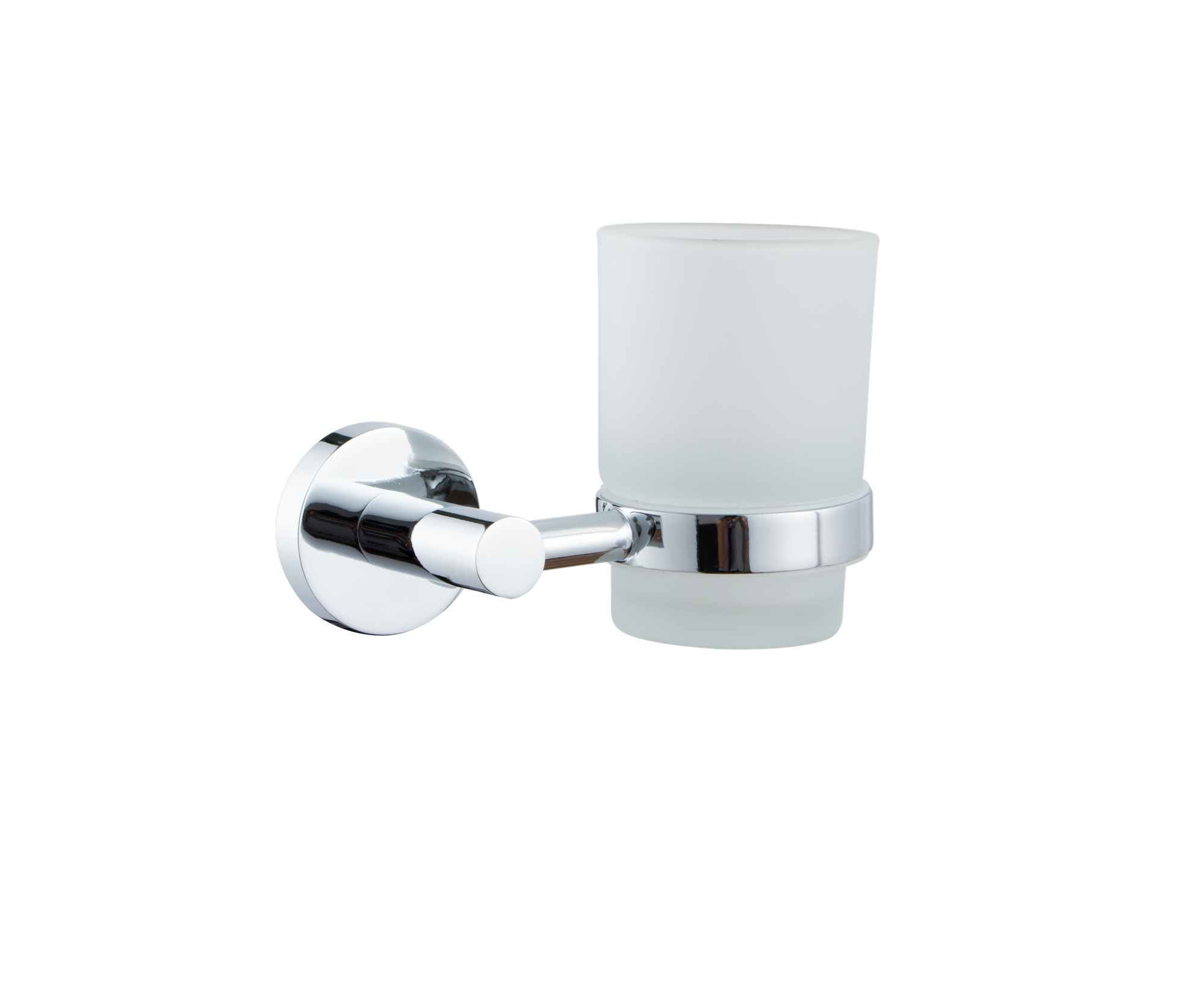 Стакан для зубных щеток Vivi Felice, латунь/стекло, настенный, хром