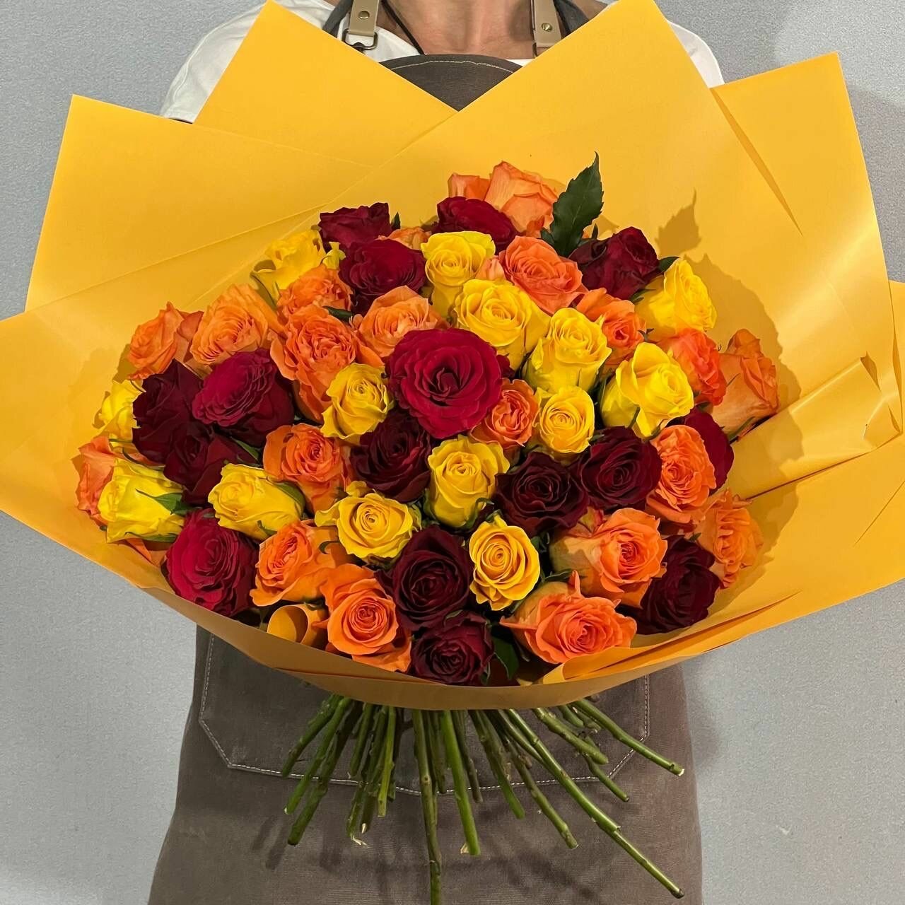 Розы 51 шт в букете