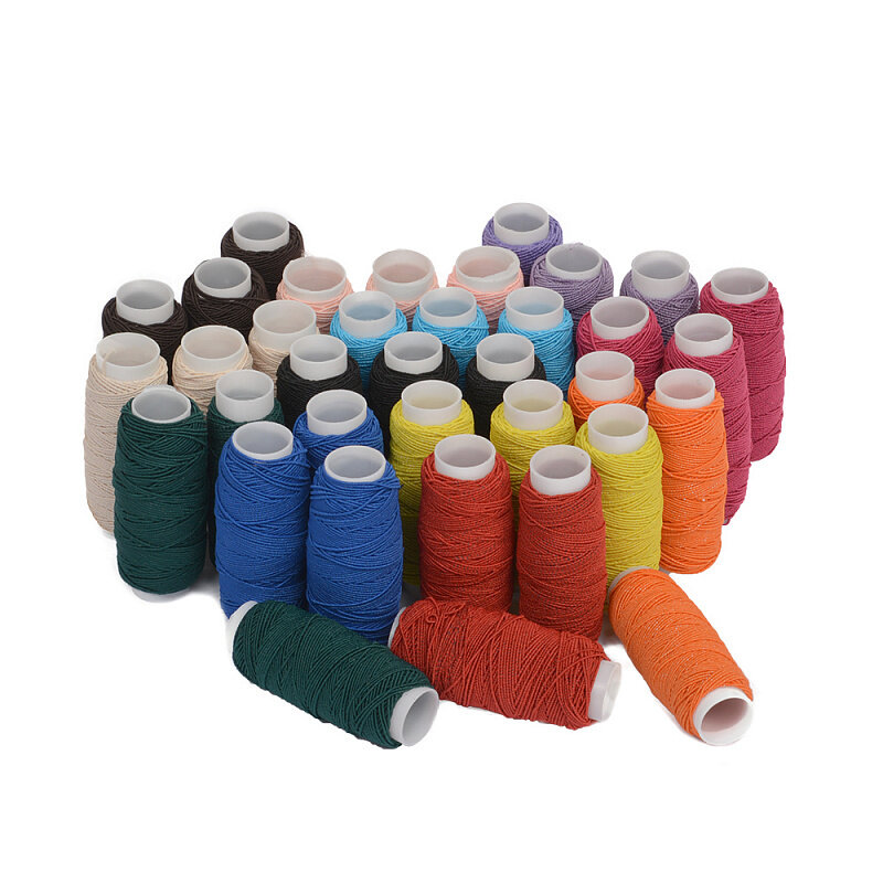 Нить-резинка (нитка резинка "спандекс") цв. ассорти упак.36 катушек по 25 метров