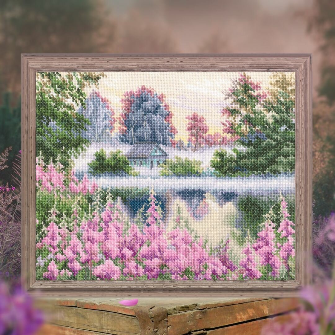 Набор для вышивания РТО "Розовый туман" (25 x 31 см.) / M987