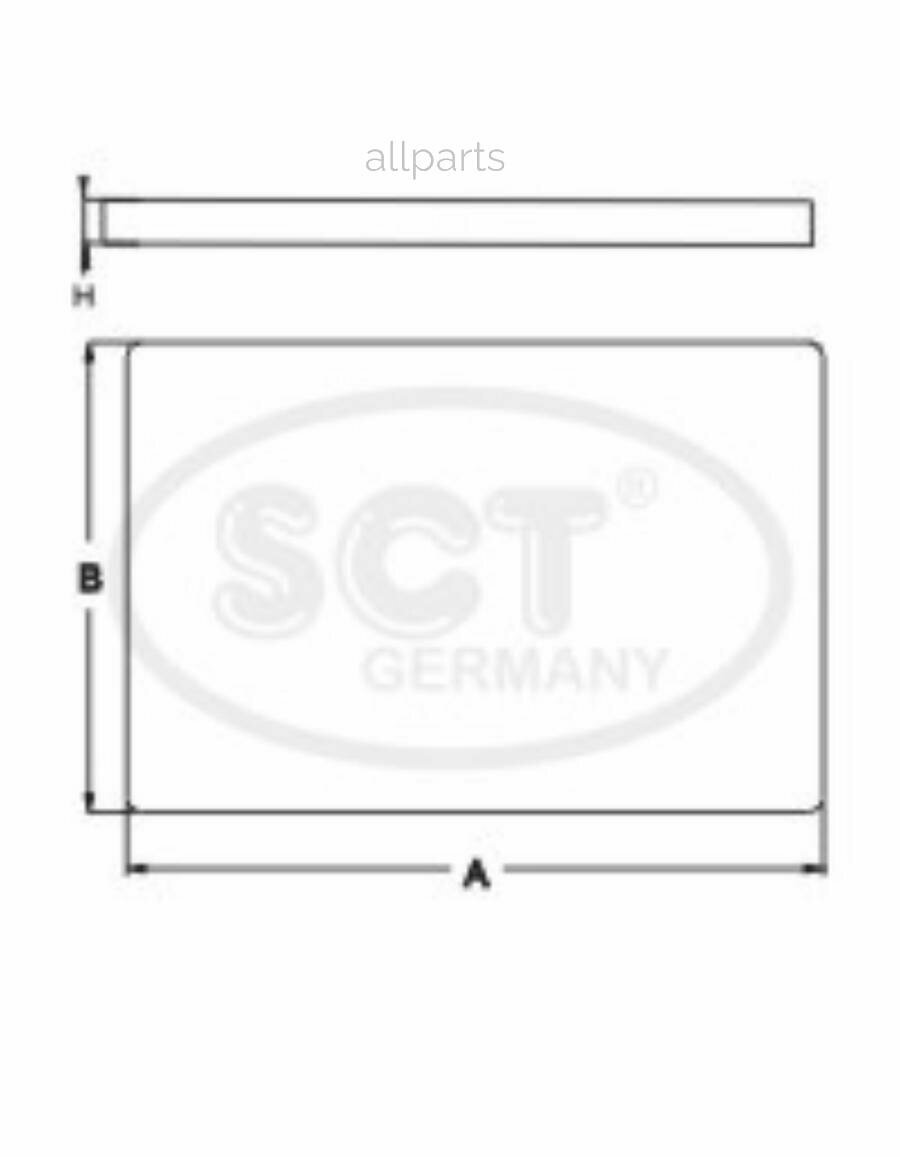 SCT GERMANY SA1284 Салонный фильтр KIA CEED 11-/HYUNDAI i30 12-/ELANTRA 06-11