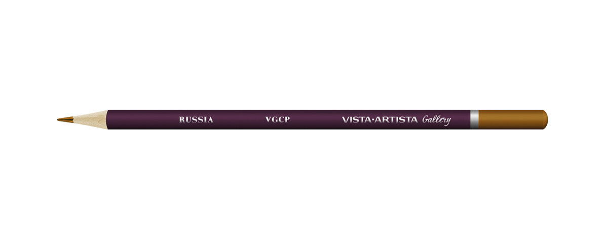 Карандаш цветной "VISTA-ARTISTA" "Gallery" VGCP художественный заточенный 213 Охра золотистая (Ochre gold)