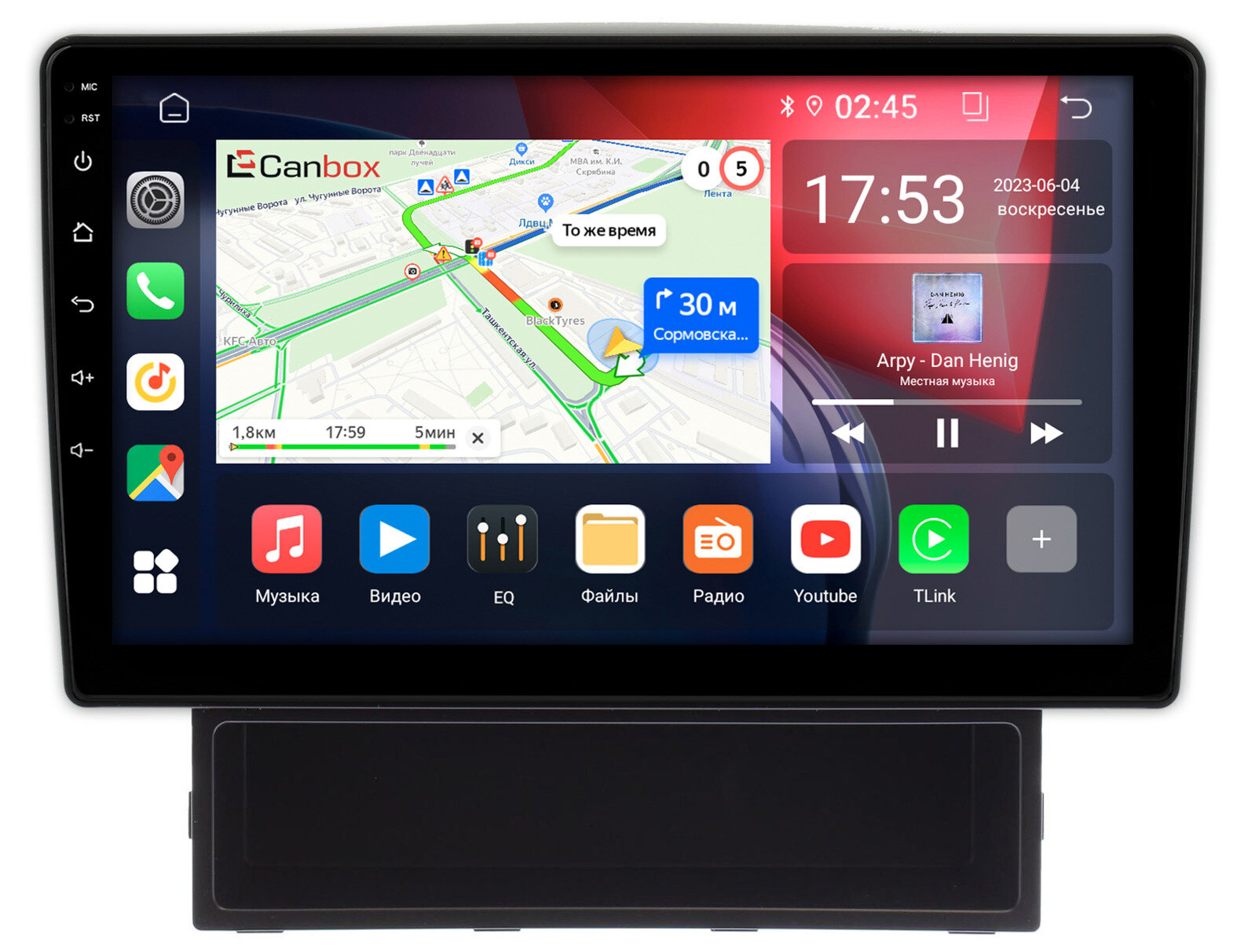 Штатная магнитола Canbox GT9-9384 для Mazda Familia (Y12) 2007-2018 2/32 Android 10 (IPS, DSP, CarPlay)