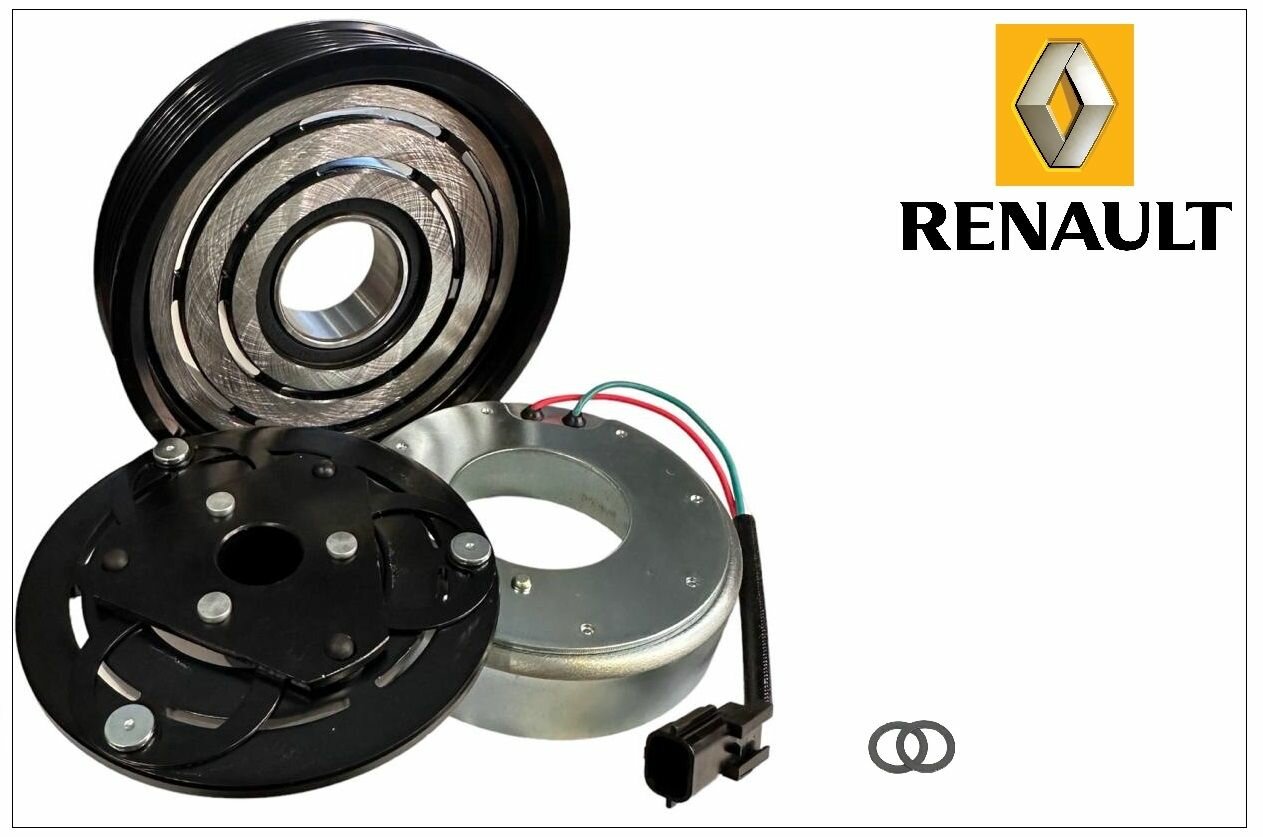 Электромагнитная муфта компрессора кондиционера Renault Logan II, Duster, Dokker, Fluence Nissan JUKE