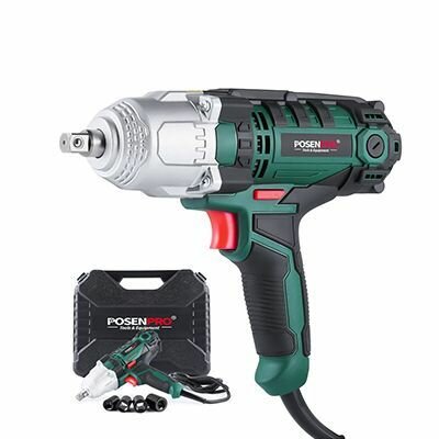 Гайковерт электрический ударный POSENPRO 550 Вт 500нм четыре размера розеток
