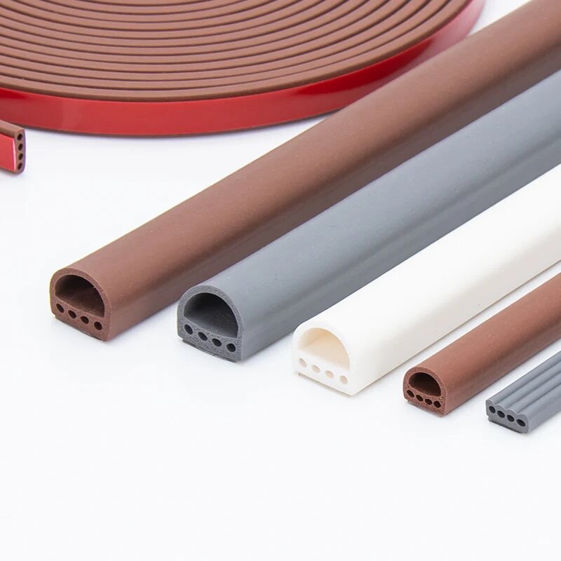 Силиконовая уплотнительная лента для дверей и окон 6 м white, 14mm x 12mm