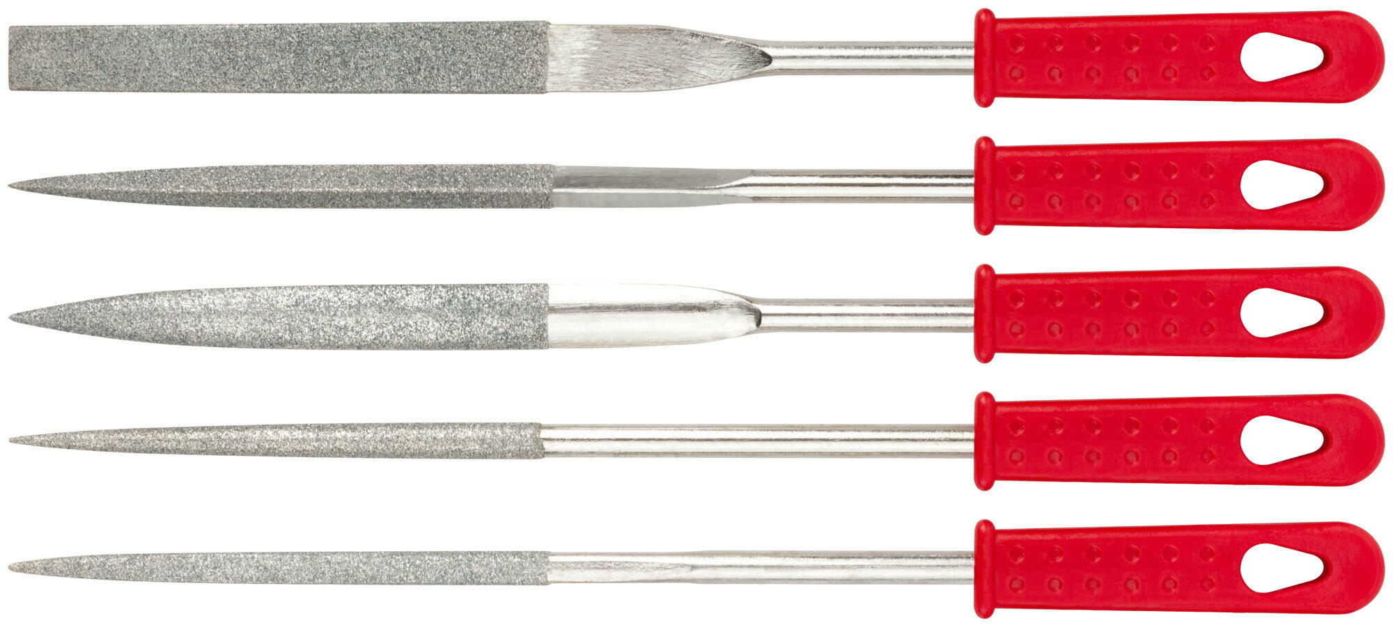 Надфили алмазные, 5 шт, 5x170/70 мм ( широкие )