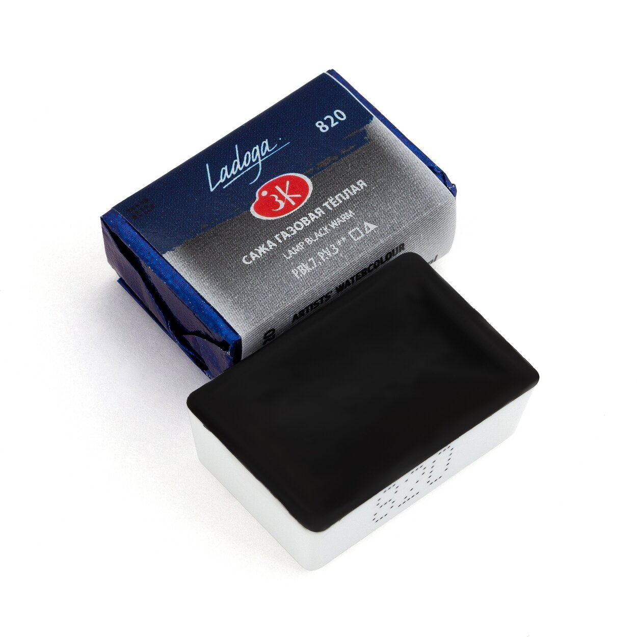 Акварель ладога цв.№820 сажа газовая теплая кювета 2,5мл