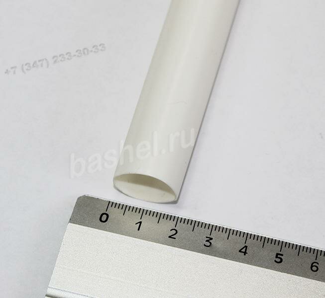 Трубка термоусадочная d 15,8 мм * 1 м, белая RC Radpol