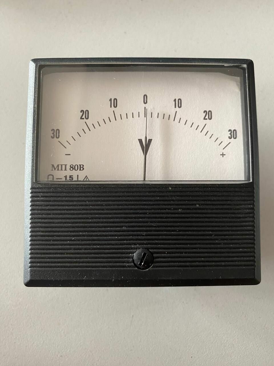 Вольтметр МП 80В; 30-0-30 В; 80x80x50мм