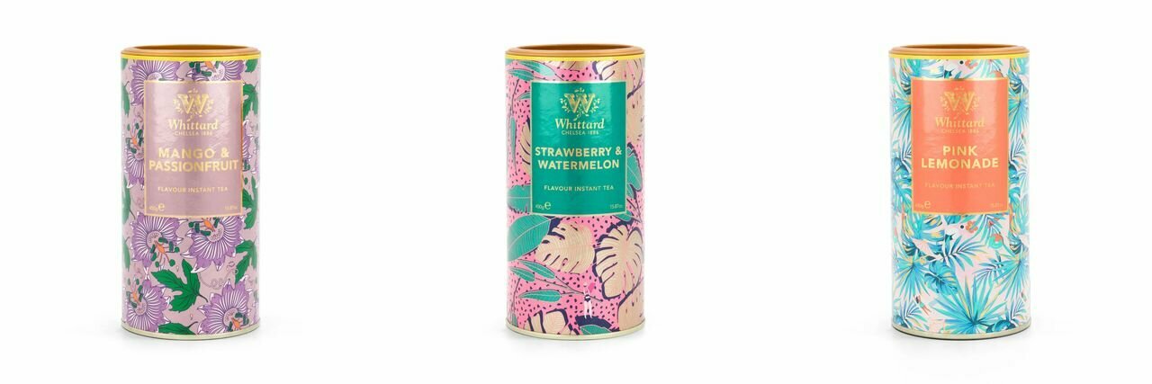 Набор растворимого чая Whittard Chelsea 1886, манго, маракуйя, клубника, арбуз, лимонад, 3x450г
