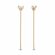 Серьги цепочки AV Jewelry, красное золото, 585 проба, , золотистый